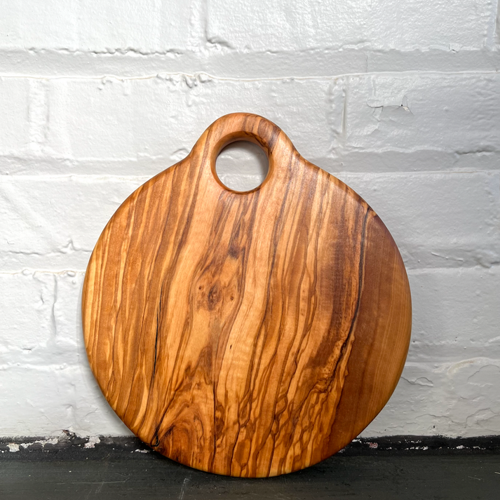 Round Olive Wood Cue Ball Cutting Board – Little Ledge Woodworks